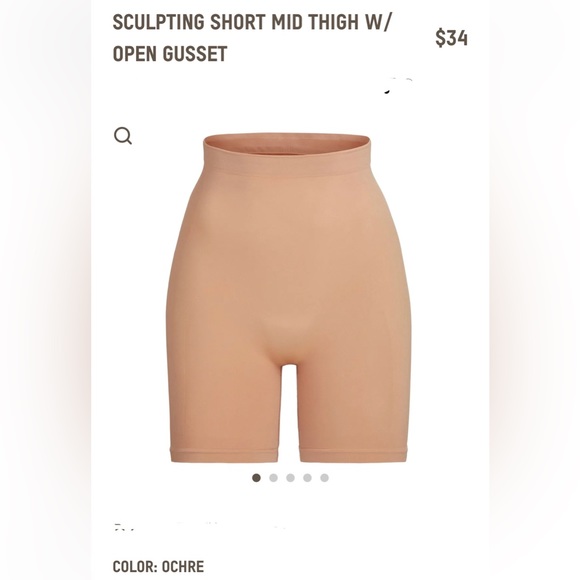 Sculpting Short Mid Thigh W Open Gusset